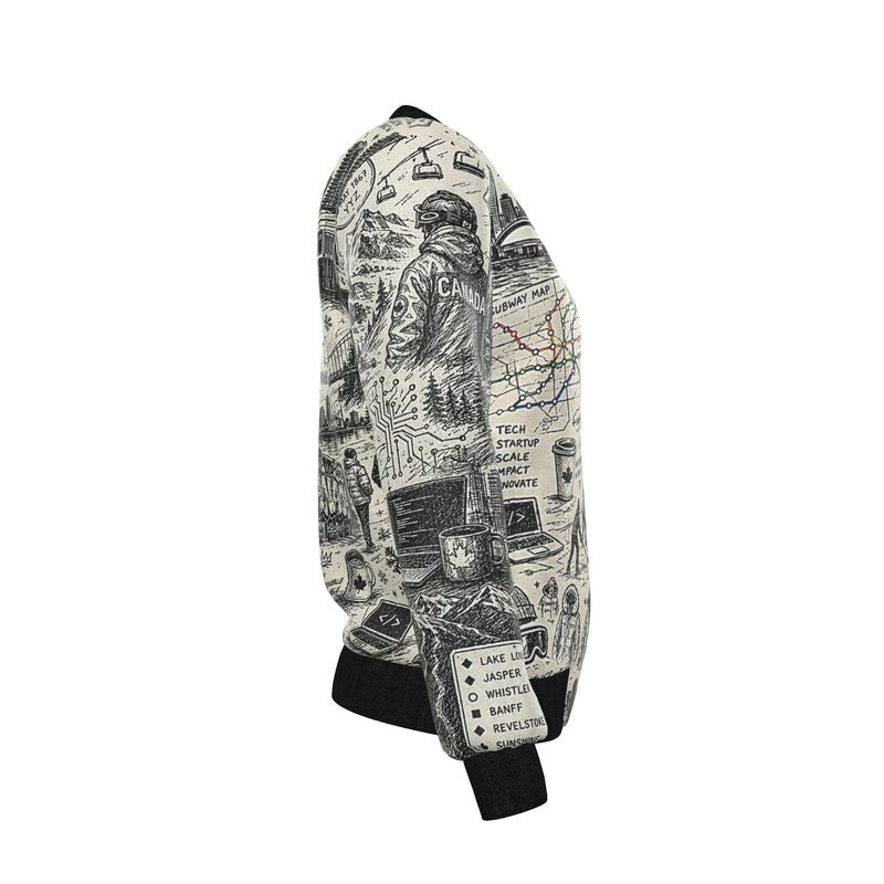 'THE GREAT WHITE' Women's Reversible Silk Bomber Jacket – DVND Luxe